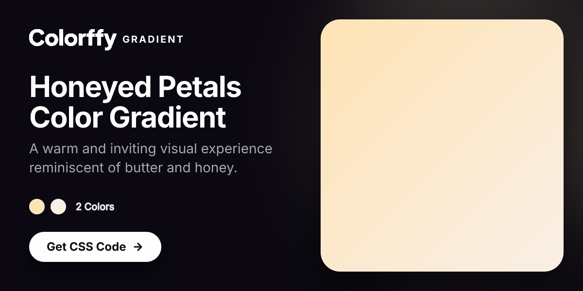 Honeyed Petals Color Gradient | Colorffy